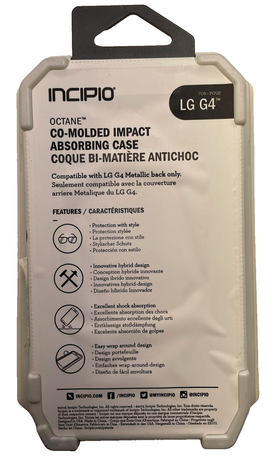 Incipio Octane Case for LG G4 - Frost/Neon Blue | eBay