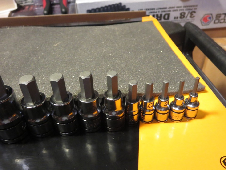 MATCO ADV 12pc. Torx T 8 thru T 60 and 13-Pc. Metric Hex SET 2.5 thru ...