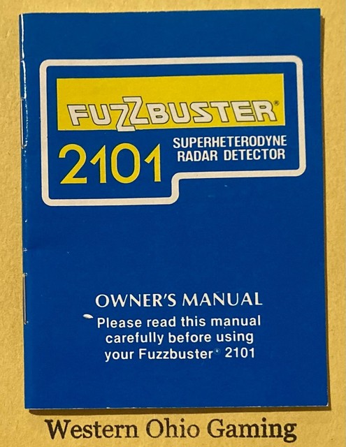 FuzzBuster 2101 Radar Detector Old Stock for sale online | eBay
