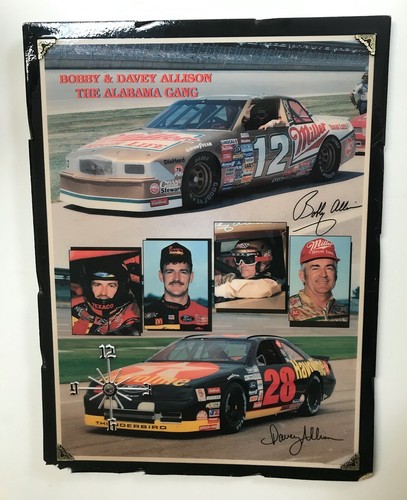 Bobby Allison Davey Allison The Alabama Gang Vintage Laminated Poster ...