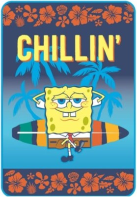 SpongeBob SquarePants "Chillin' Kids 62" x 90" Twin/Full Blanket ...