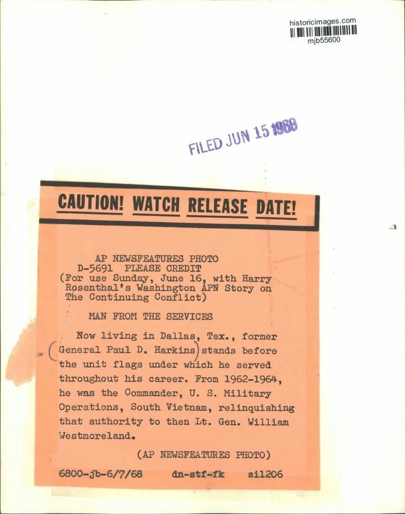 General Paul D Harkins