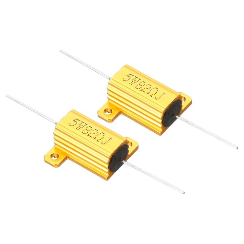 5W 82 Ohm Aluminum Shell Resistor Housing Resistor Wirewound Resistors ...