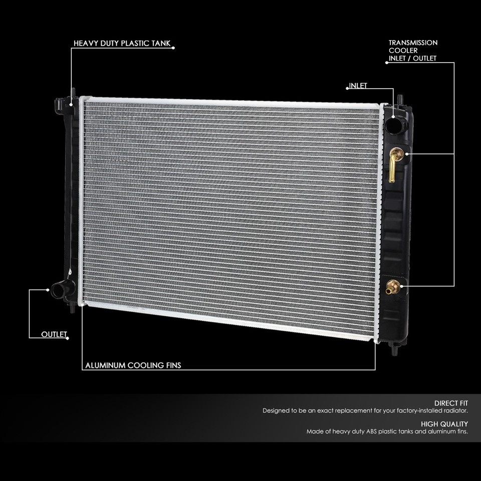 FOR 09-16 NISSAN MURANO/QUEST OE STYLE FULL ALUMINUM CORE RADIATOR DPI ...