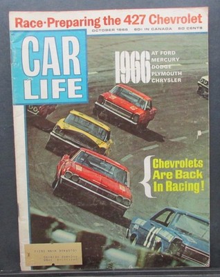 Car Life October 1965 magazine. 1966 Ford Mercury Dodge Plymouth ...