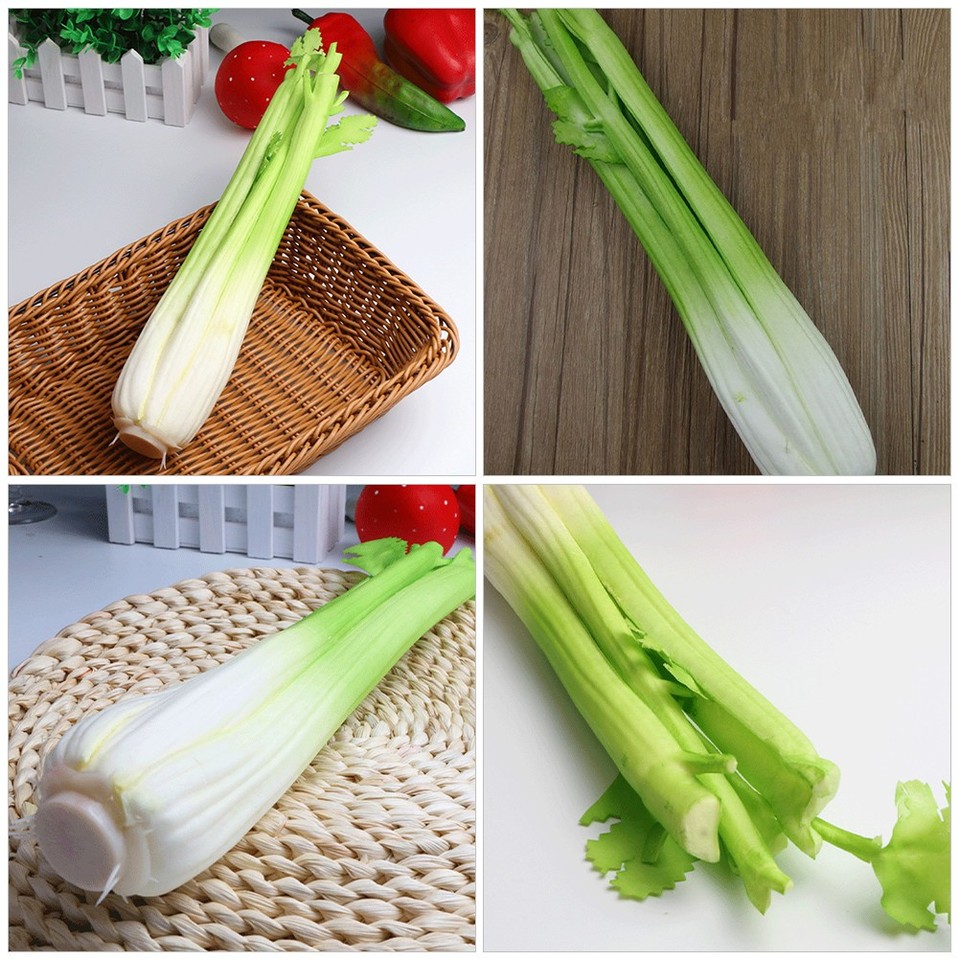 2 pezzi finte verdure artificiali sedano modelli di sedano simulati ...
