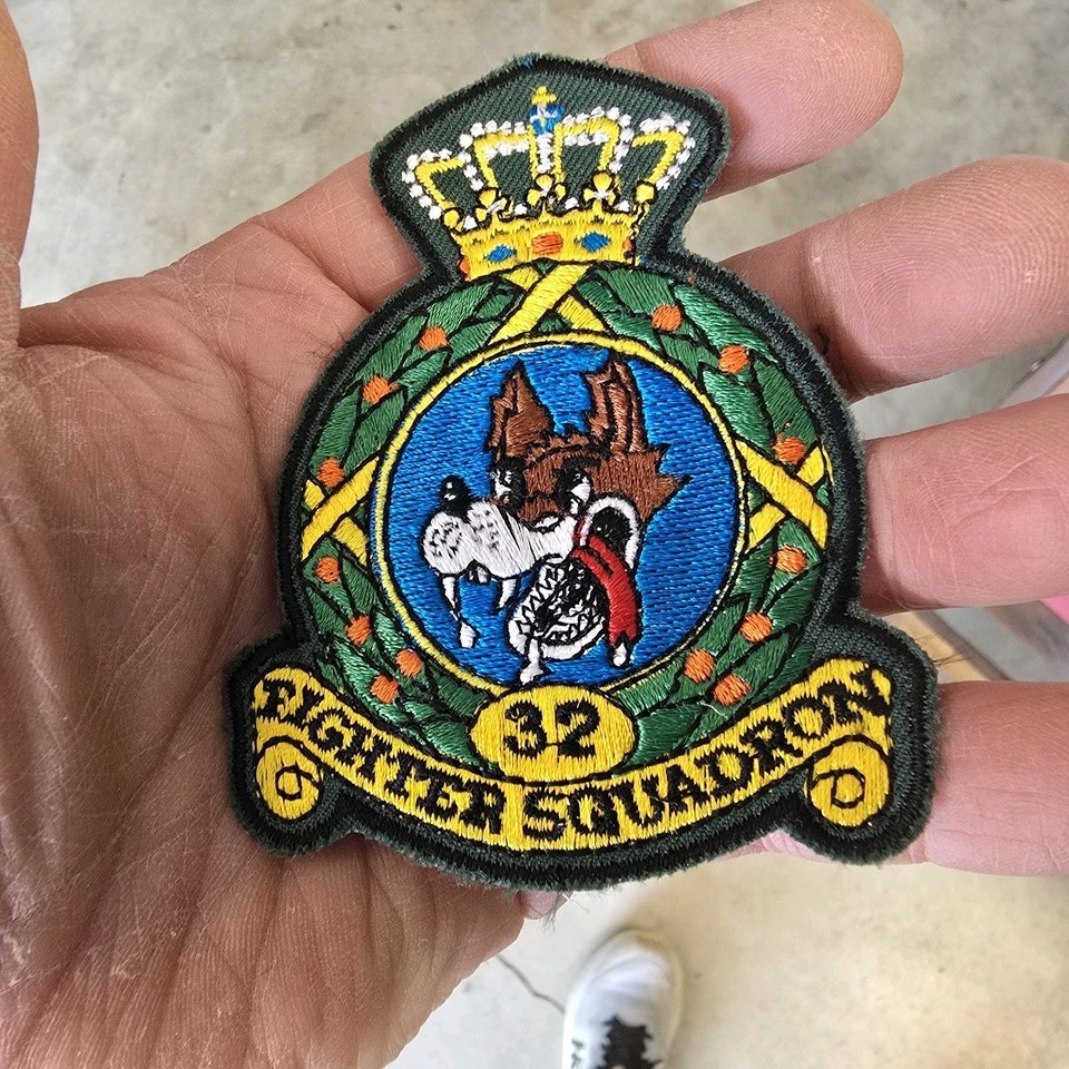 32nd Tactical Fighter Squadron USAFE "Wolfhounds" & Pilot Name Patch ...