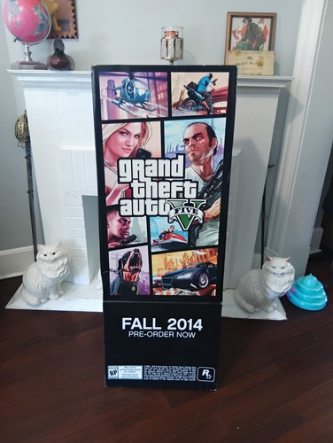 Grand Theft Auto (GTA) V (FIVE) Cardboard Standee Floor Store Display ...