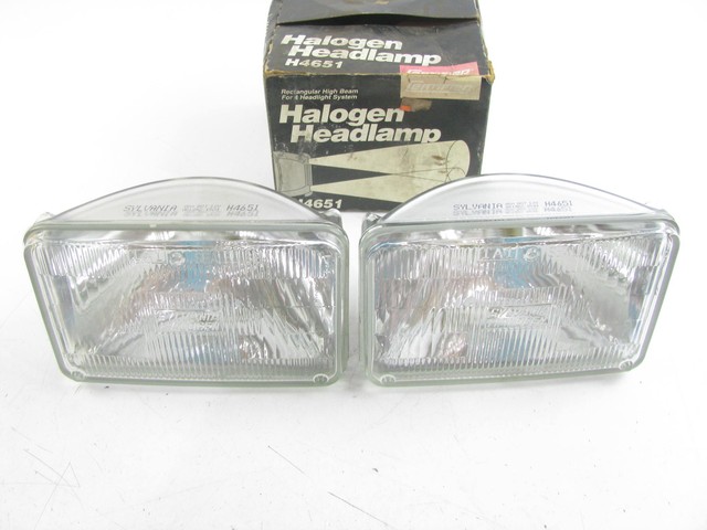 Bs9 SYLVANIA 4651 High Beam Halogen Rectangle Headlight Made USA H4651 ...