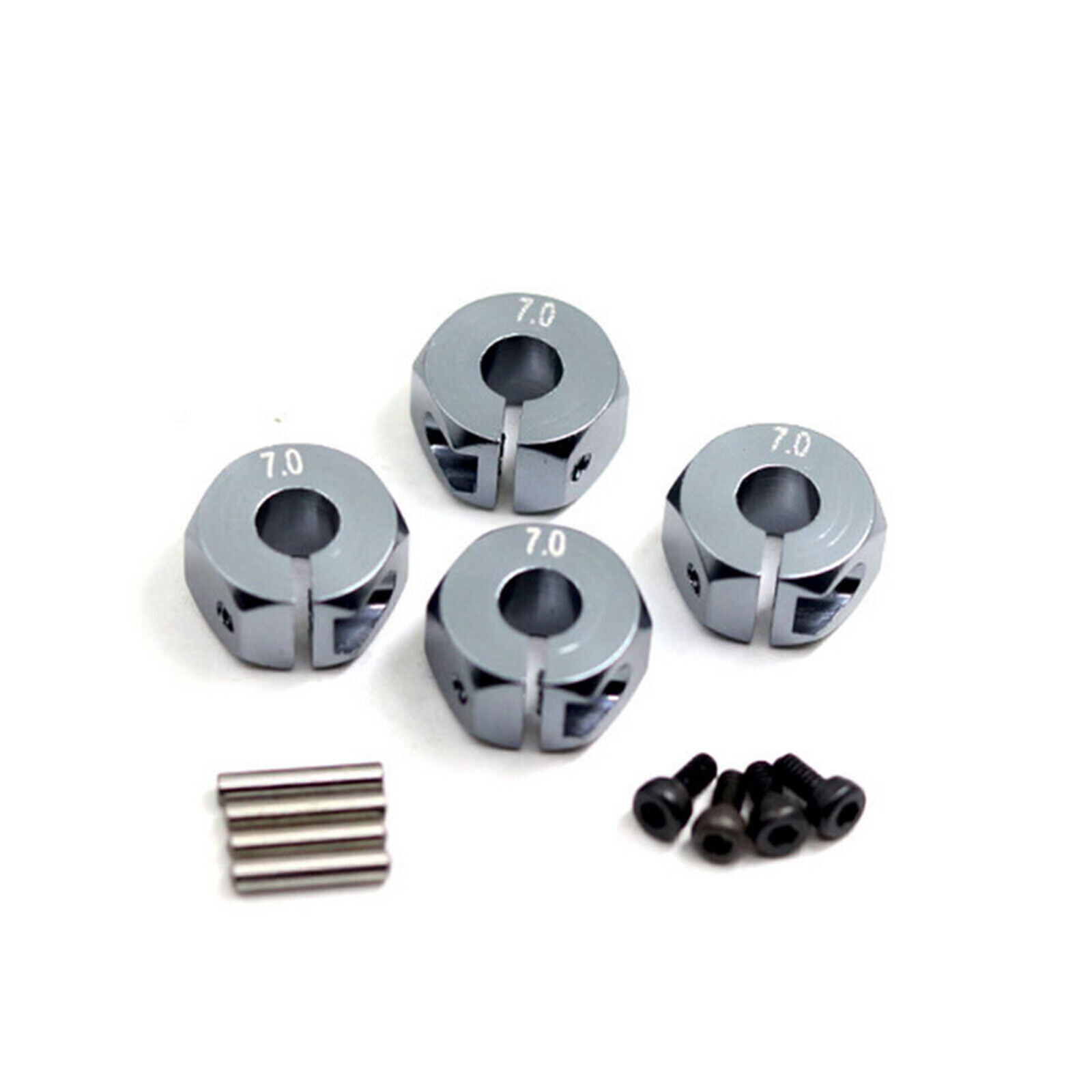 Aluminium Alloy 12mm Wheel Hex Hubs Drive + Pins &Screws Kit For HSP 1/ ...