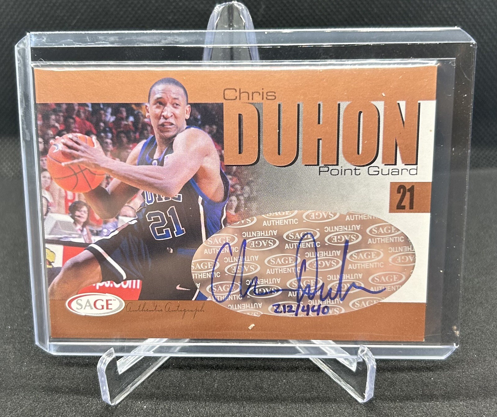 2004 Sage CHRIS DUHON #A9 Bronze Rookie Auto #'D /440 | eBay