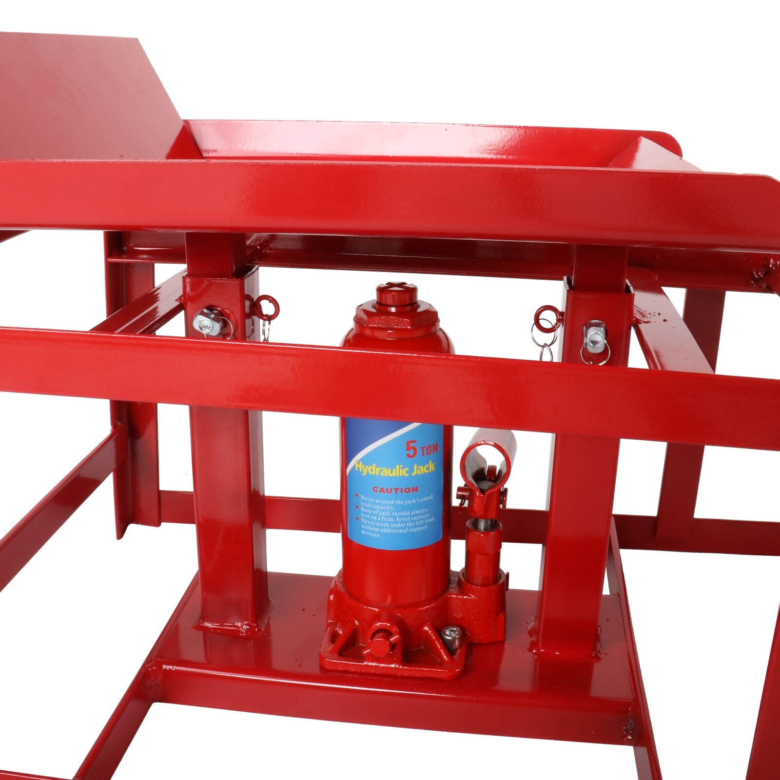 2-Pieces Heavy Duty Auto Car truck Service Ramp Lift Hydraulic Lift 5 ...