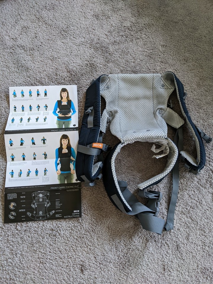 Beco Gemini Cool Adjustable Baby Carrier with Breathable 3D Mesh Line ...