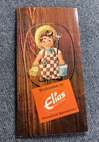 Vintage Big Boy Breakfast Menu Elias Bros. Restaurants | eBay