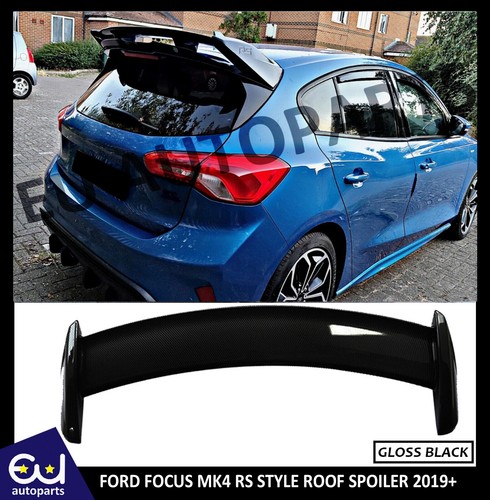 Ford Focus 'RS Style' Look ST MK4 MK4.5 Gloss Black Boot Roof Spoiler ...