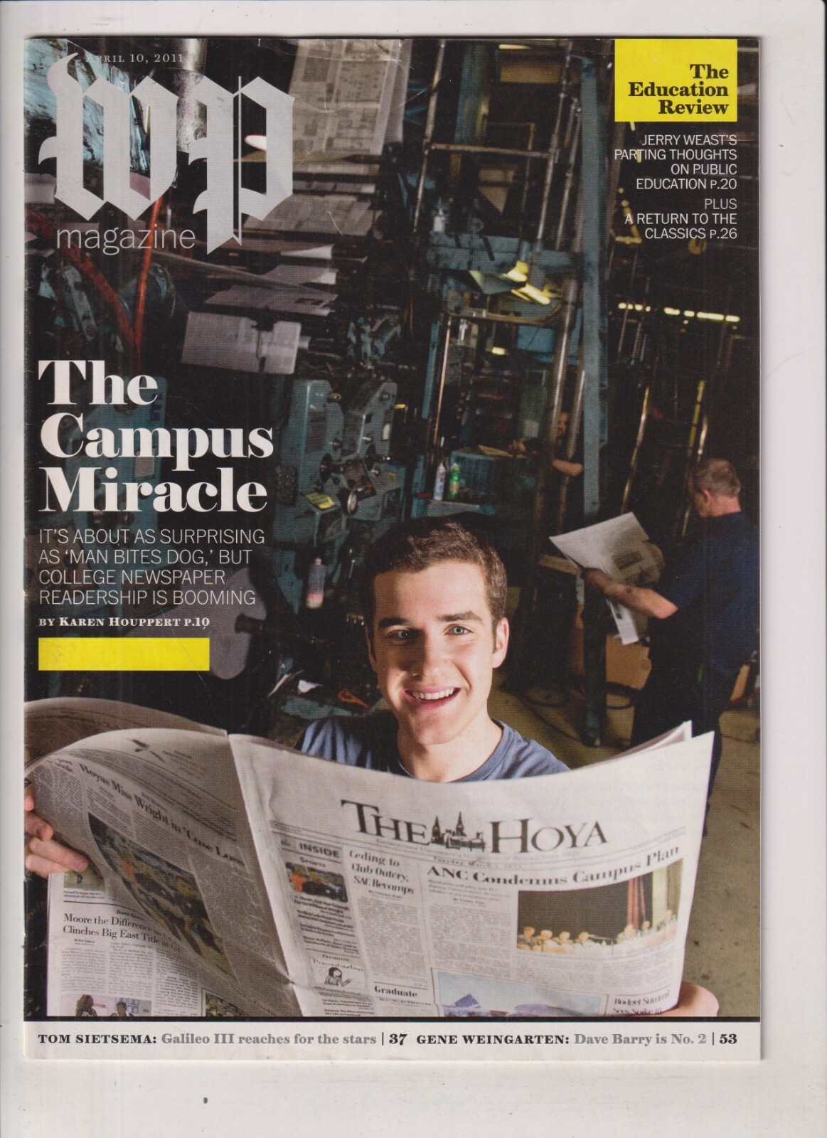 Washington Post College Newspapers April 10, 2011 040720nonrh | eBay