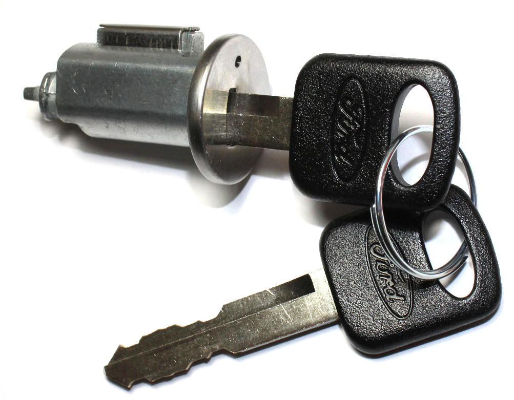 NEW Ford Ignition Key Switch Lock Cylinder With 2 OEM Rubber Head Ford ...