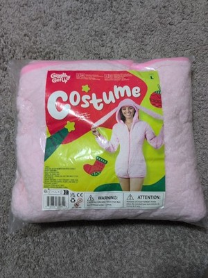 Giggling GetUp Adult Pink Bunny Pajamas Costume Size Large | eBay