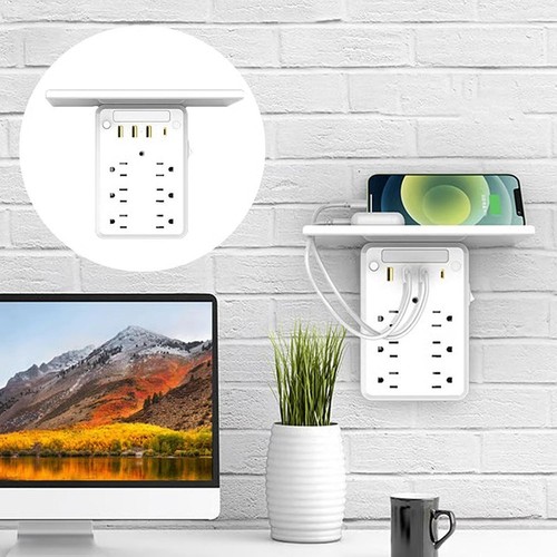 Socket with Night Light: 10-in-1 Outlet Extender & Organizer | eBay