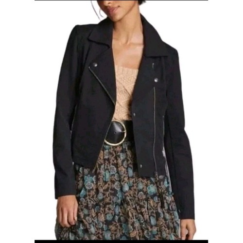 Anthropologie Marrakech Mollie Ryder Preppy Goth Motocore Knit Moto ...