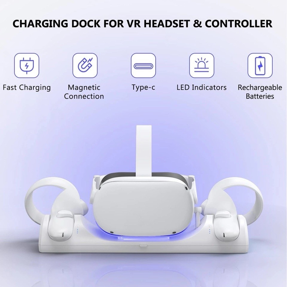 Magnetic Charging Dock for VR Headset and Touch Controllers RRP £49.99 ...