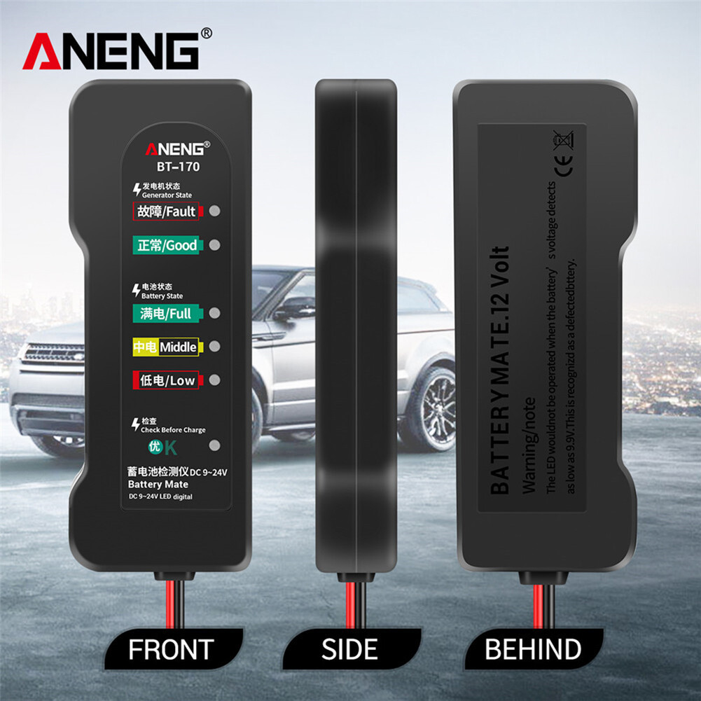 ANENG Universal Car Battery Tester Detector Motorcycle Scooter Battery ...