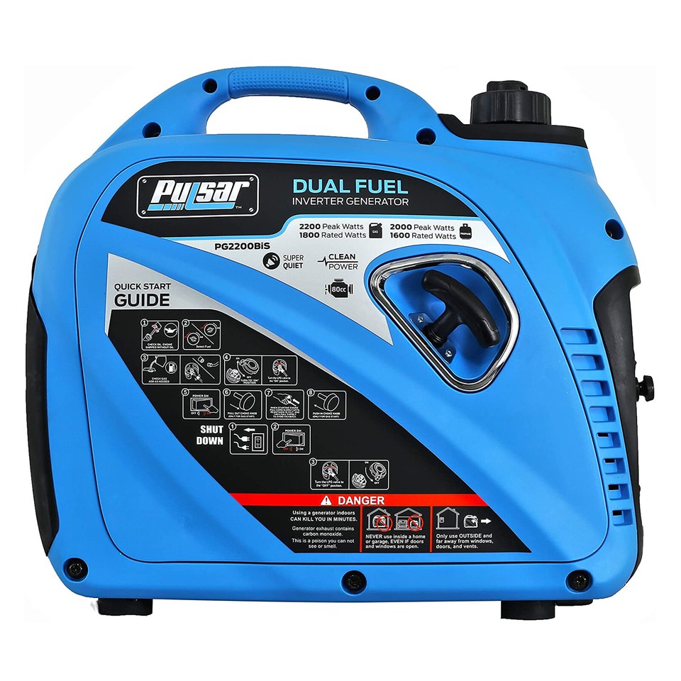 Blue Portable XP2300iH 2300-Watt 80cc Dual Fuel Digital Inverter Hybrid ...