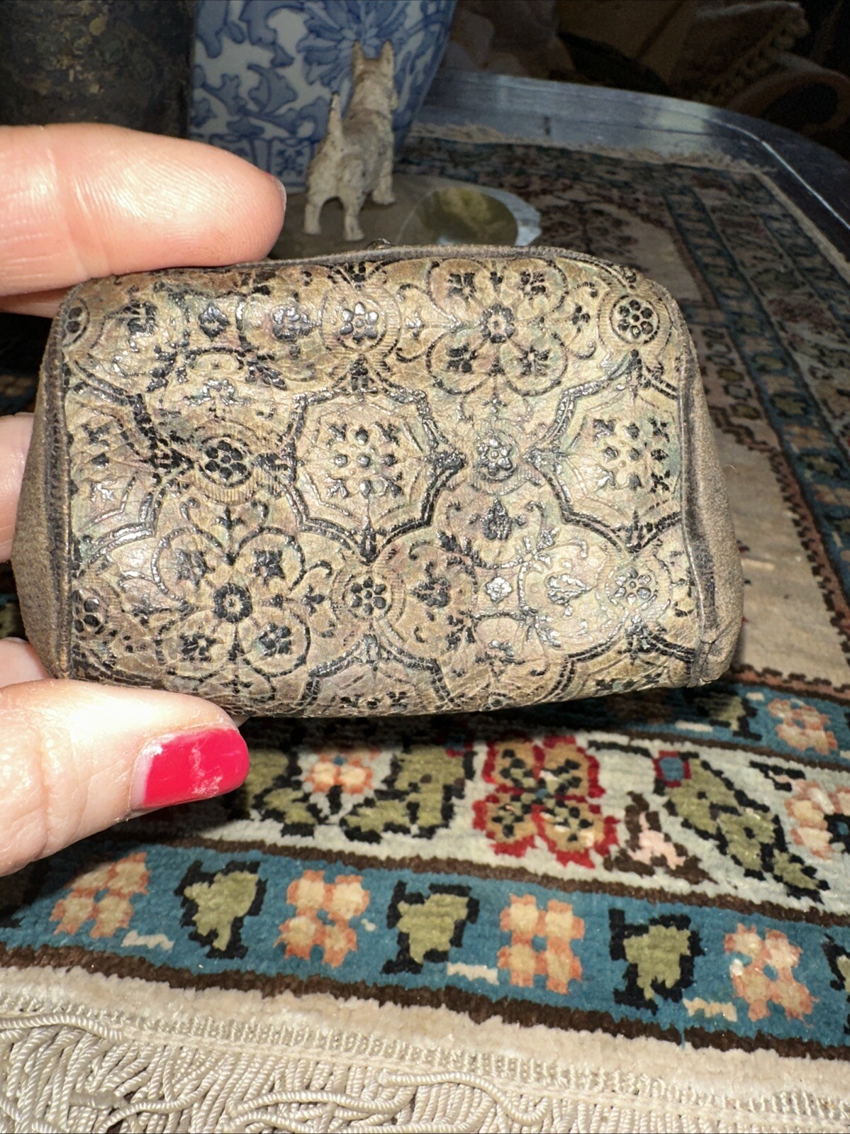 Antique Leather Coin Purse circa 1920’s Vintage - to… - Gem