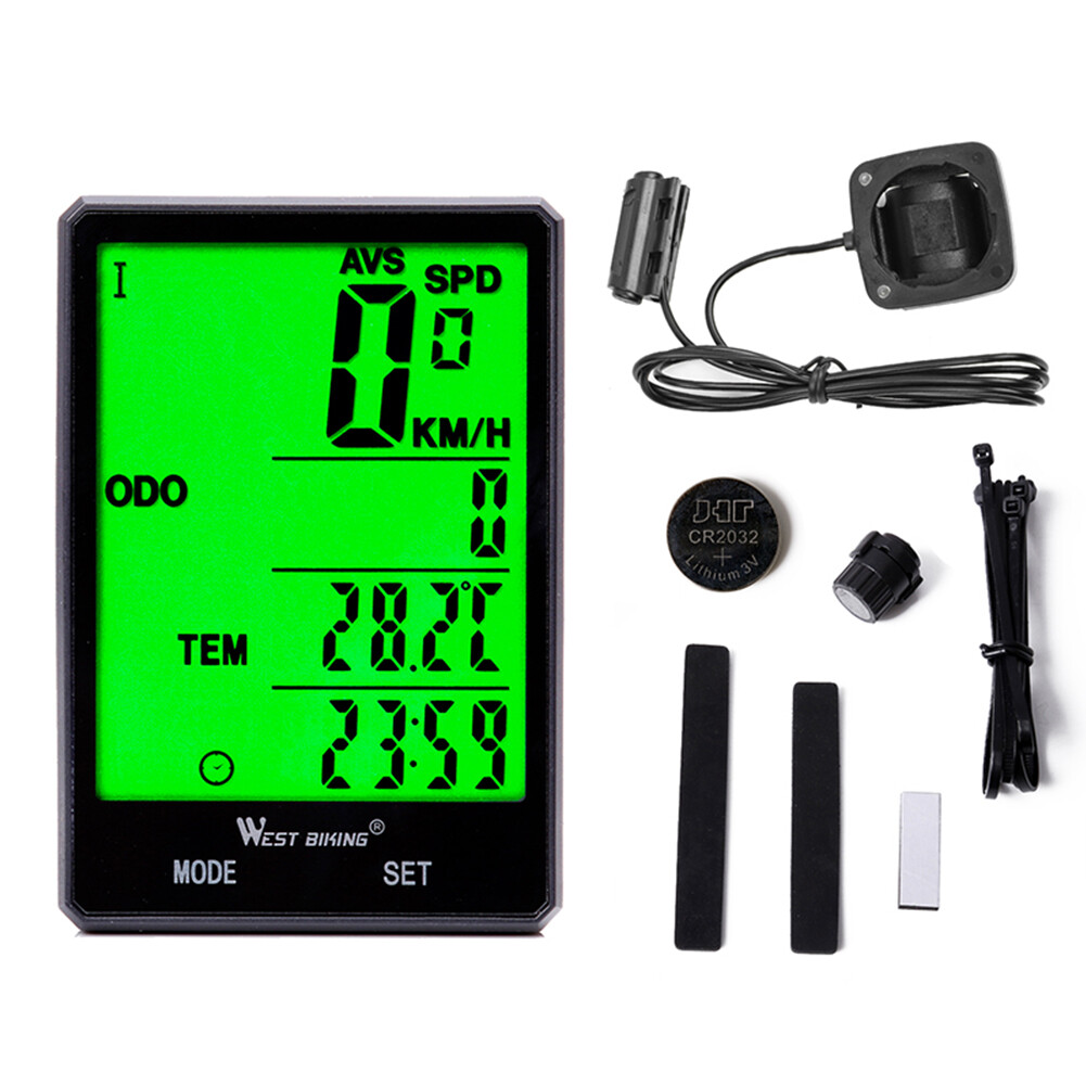 WEST BIKING Bicycle Computer MTB Road Bike Speedometer Odometer (Wired ...