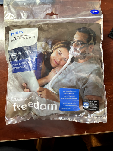 Philips Respironics Amara View Full Face Mask W/o HgR- Medium New ...