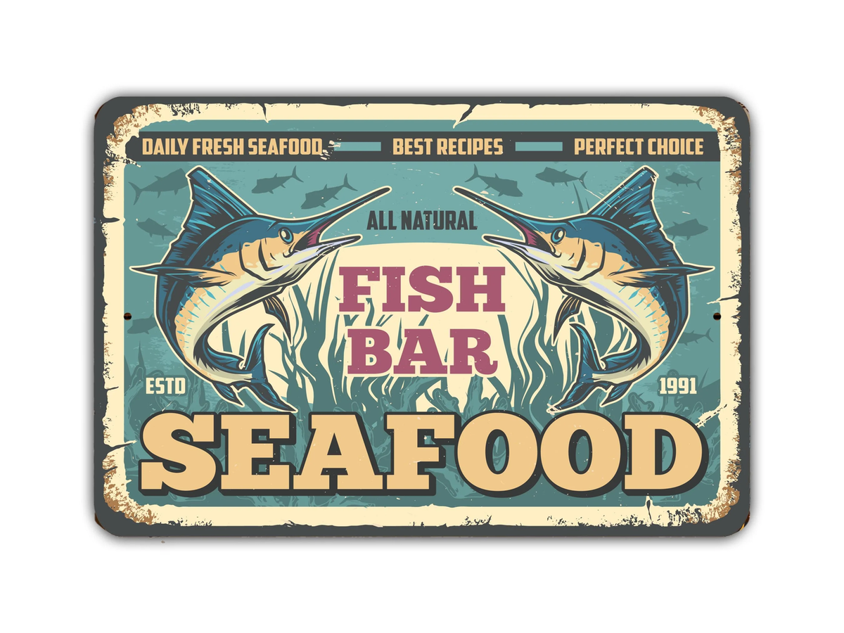 Fresh Seafood Sign Seafood Neon Signs | Neon Fish Signs