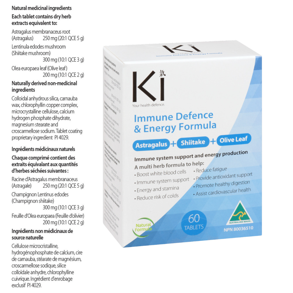 Ki Immune Defence & Energy Formula 30 Tablets, Chinese Herbal Vitamin ...
