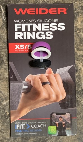Weider Women's Silicone Fitness Rings XS/S Fits Sizes 4-6 , Workout ...
