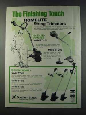 1981 Homelite String Trimmer Ad - ST-100 ST-200 ST-40 | eBay