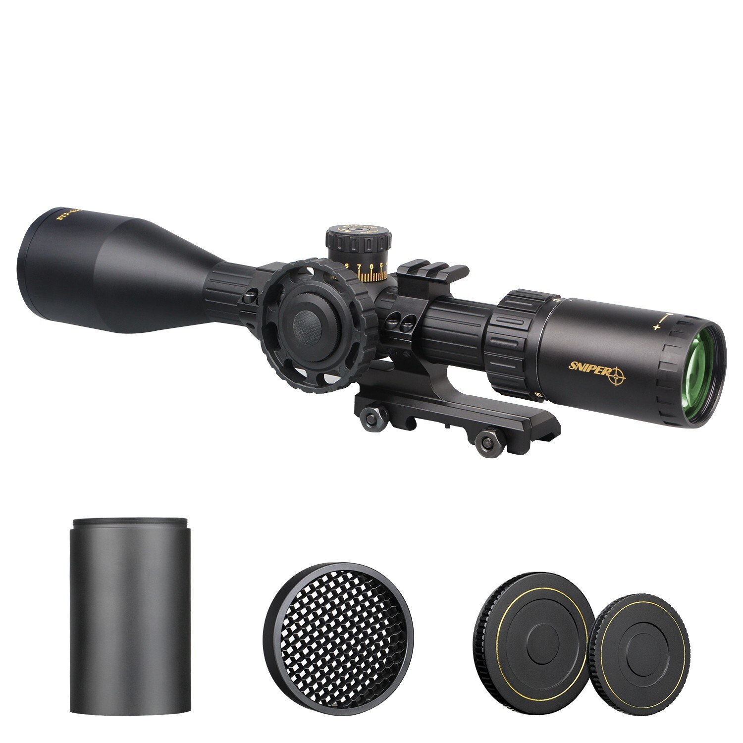 Sniper NT3-18X50SAl Riflescope SFP RGB Illuminated Rangefinder Reticle ...