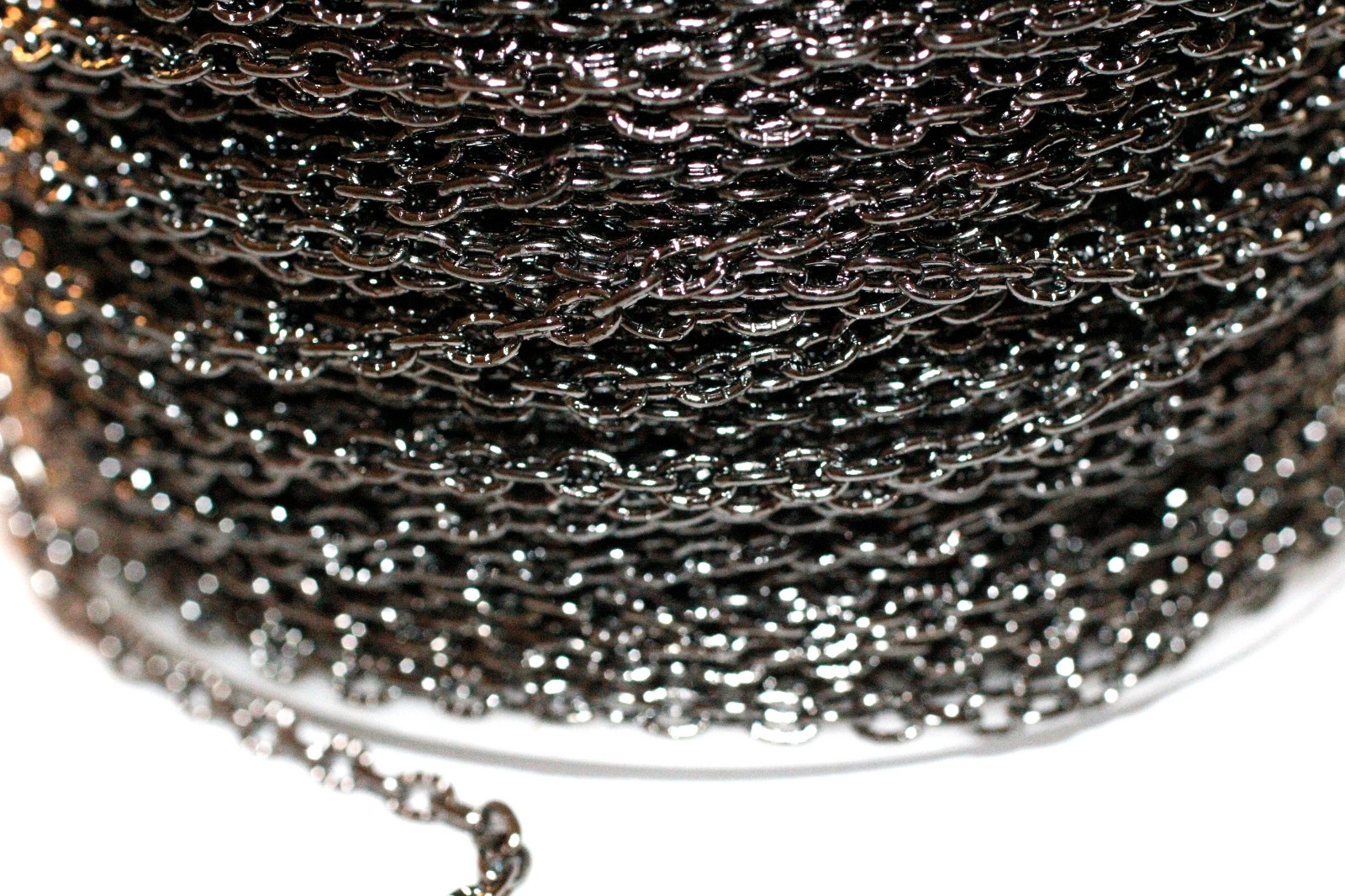 25ft 4x3mm Gunmetal Cable Chain links-unsoldered 1 day Shipping | eBay