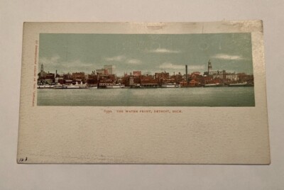 The Water Front - Detroit, Michigan - UDB postcard c.1902 | eBay