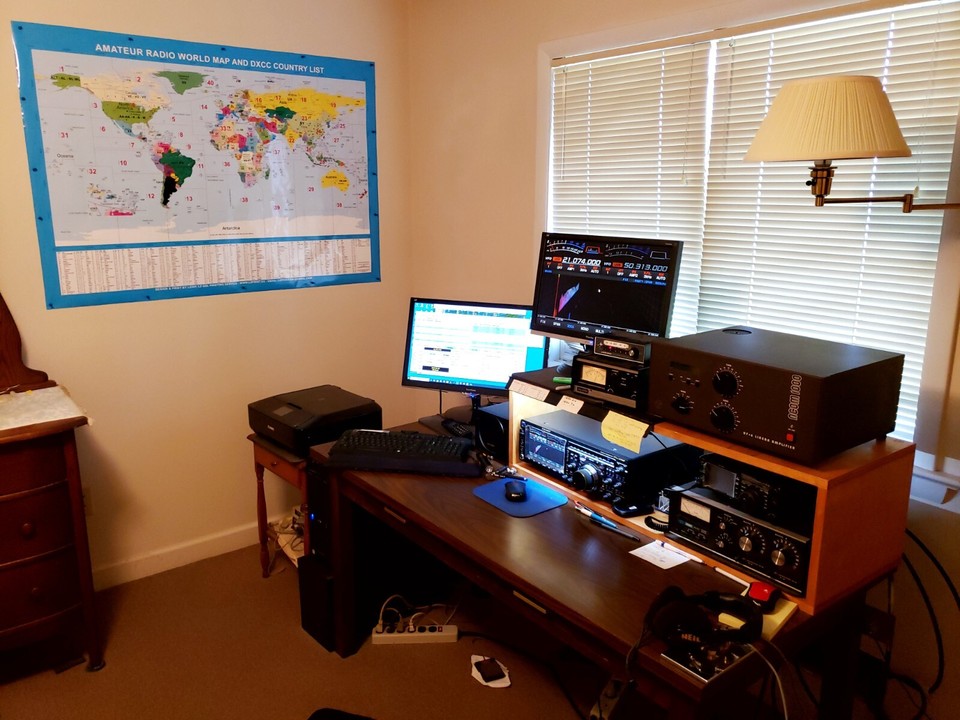 Amateur Radio Word Map DXCC list with size 98 x 68 CM / 38,6" X 26,8 ...