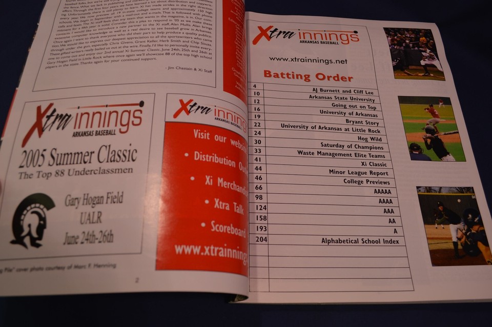 XTRA INNINGS Arkansas Razorbacks "Hog Pile" Baseball Magazine,2005,A ...