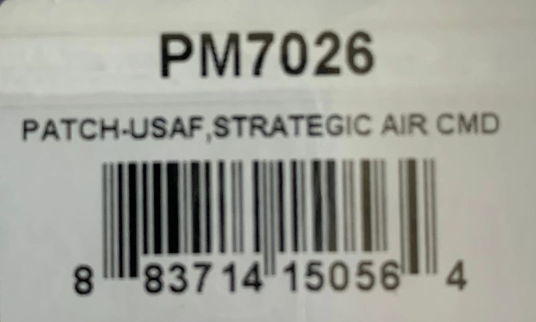 PATCH - USAF SAC Strategic Air Command - 4.25 Inches (Licensed) PM7026 ...