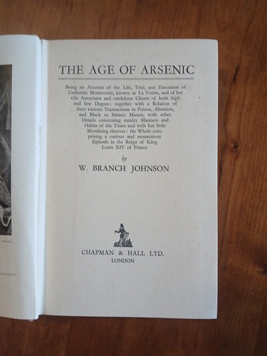 The Age of Arsenic Book by W. Branch Johnson | eBay UK