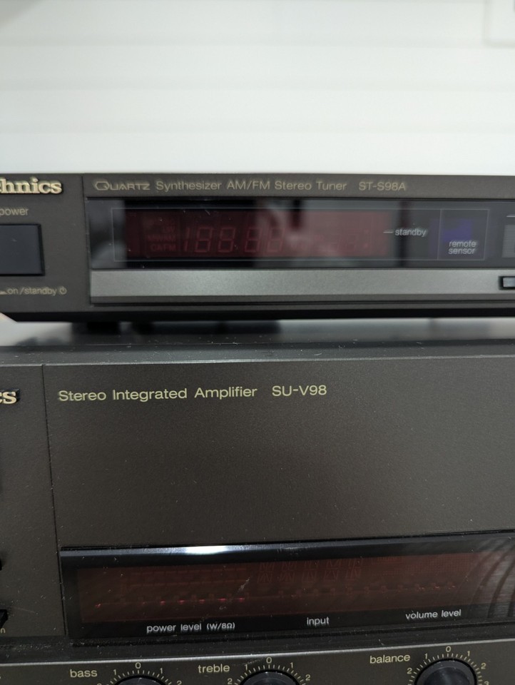 Vintage Technics Stereo System-SL-PC11, SL-BD27, SU-V98, ST-S98A, RS ...