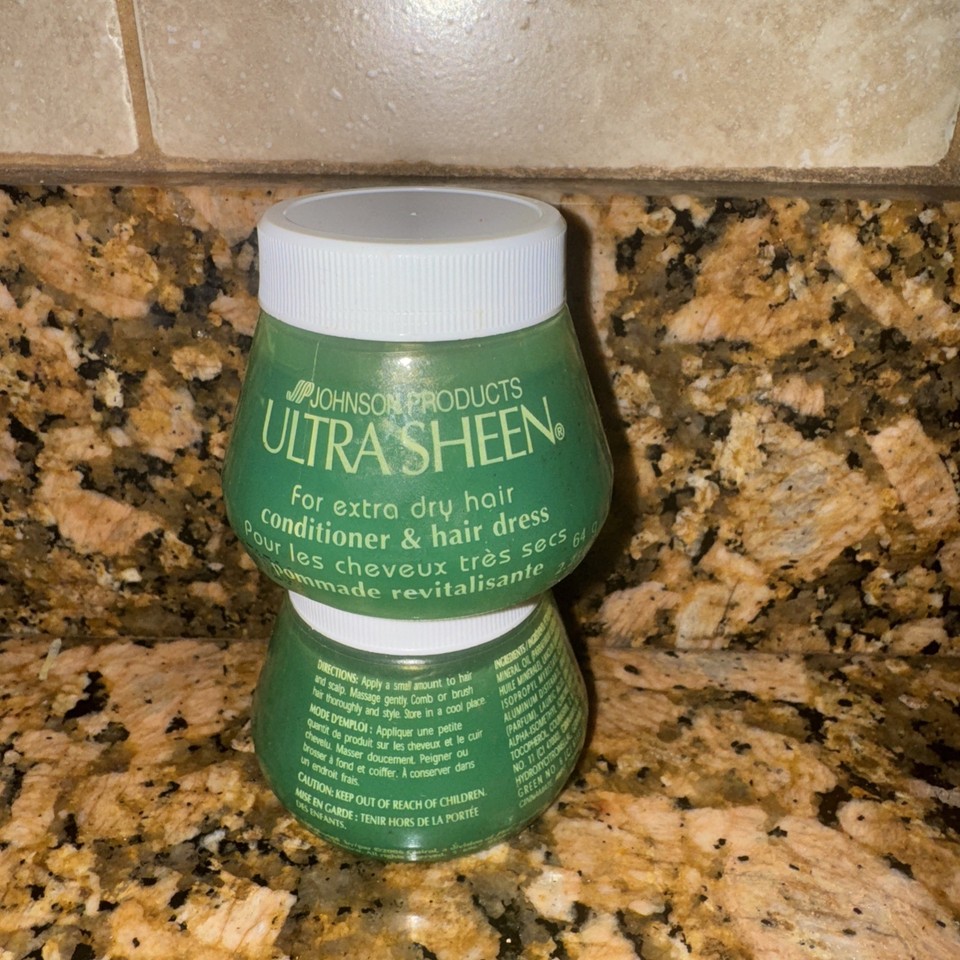 Ultra Sheen Green Hair Dress For Extra Dry Hair 2.25 Oz Travel Size(2 ...