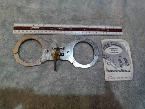 Peerless Hinged Handcuffs With Keys | eBay