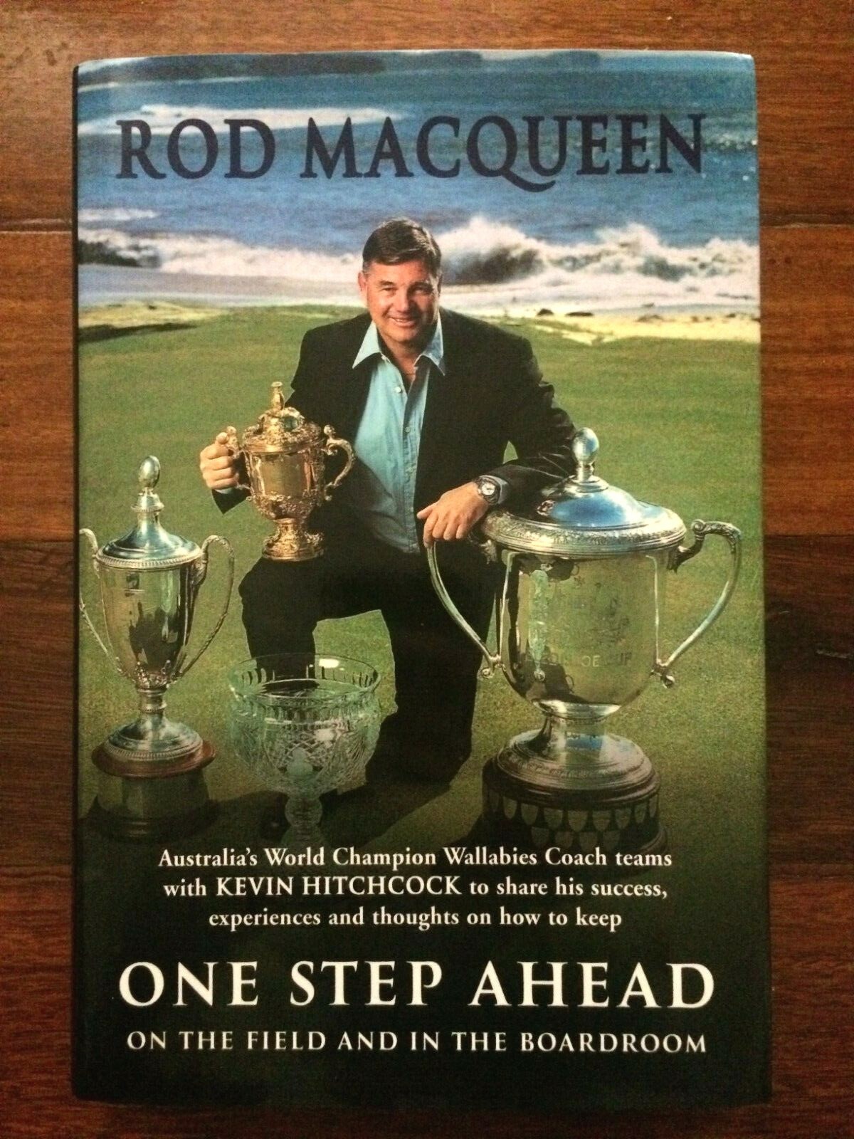 2 Signed Rugby Union Books Rod MacQueen One Step Ahead John Eales The ...