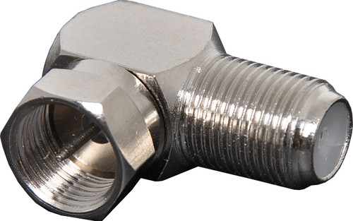 F Type Plug To F Type Socket 90 Deg. Adapter | eBay Australia