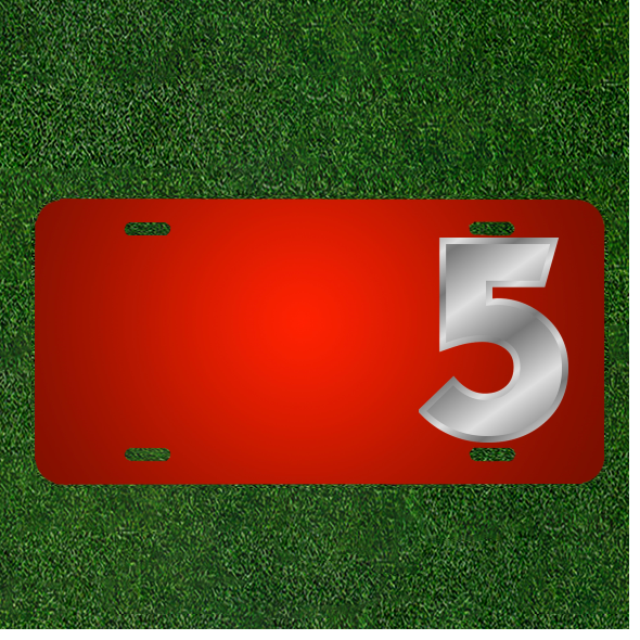 Custom Personalized License Plate With Add Names To Five 5 Digit Number ...