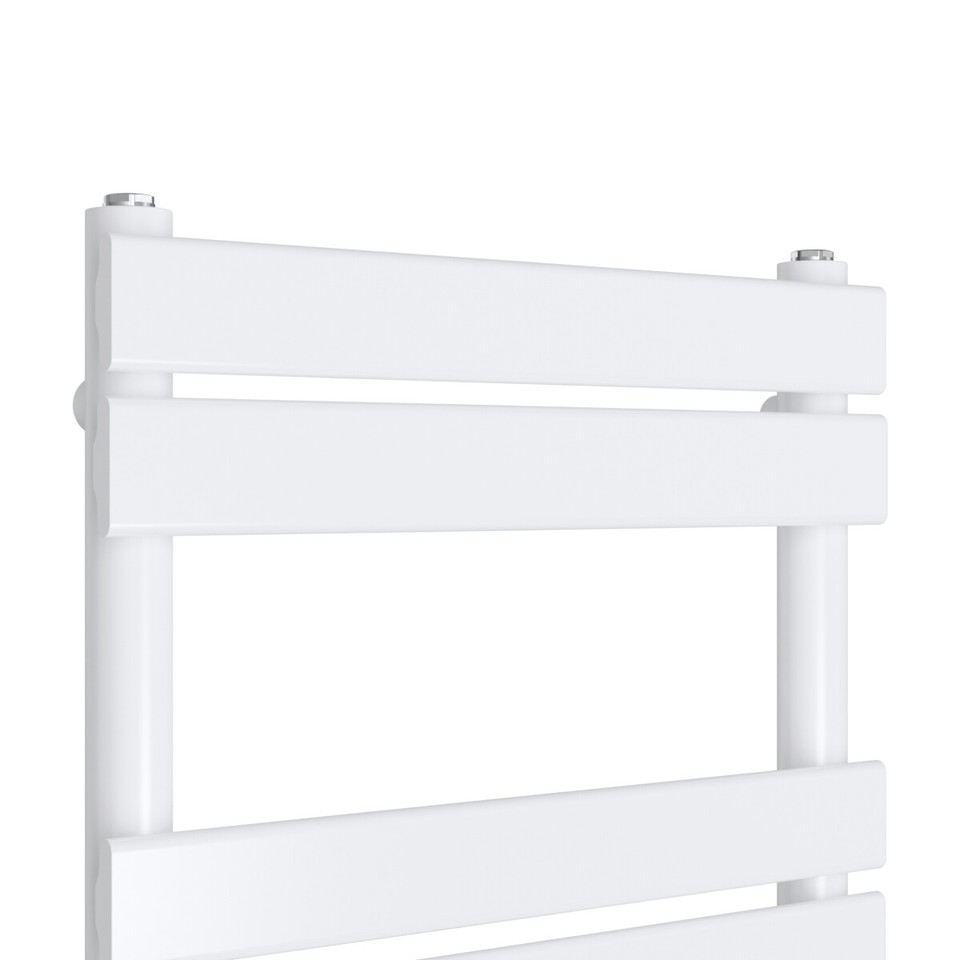 Minimalist Bathroom Flat Panel Heated Towel Rail Radiator Rad White ...