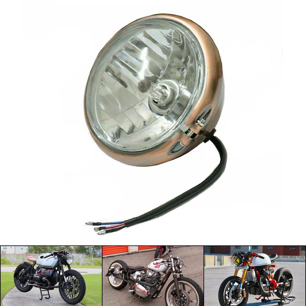 Copper Headlight Headlamp Front Motorcycle Fits for Harley Dyna 1200 XL ...