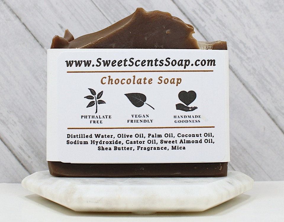 Handmade Soap - Chocolate - Cold Process, Scented Soap | eBay